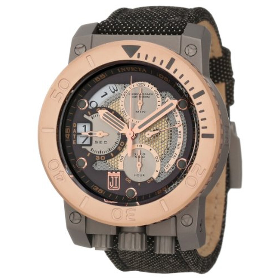Invicta Jason Taylor Chronograph Rose Gold-Tone Titanium Men's Watch ...
