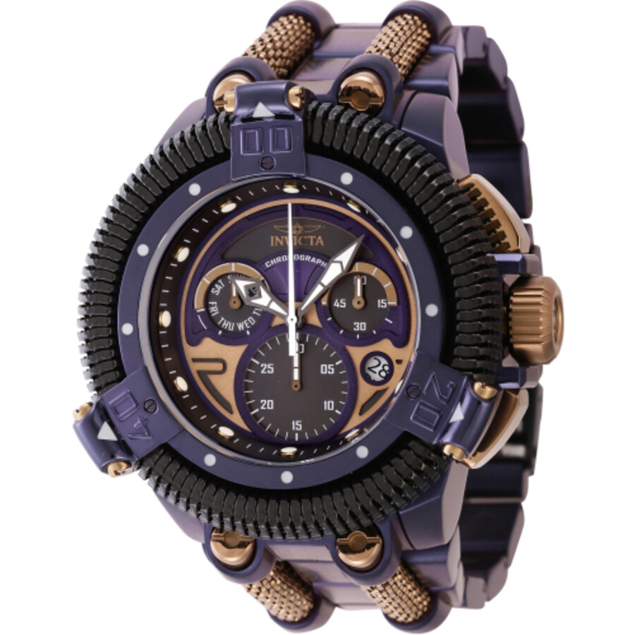 Invicta King Python Chronograph Purple Dial Men's Watch 44310 ...