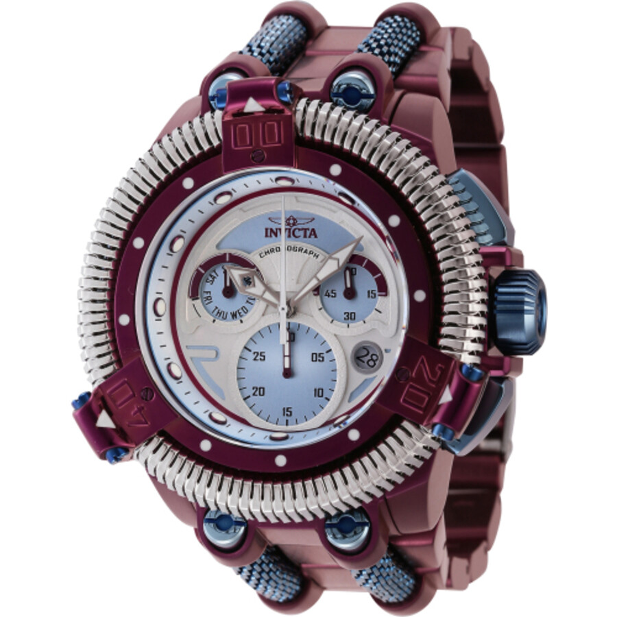 Invicta King Python Chronograph Quartz Silver Dial Men's Watch 44309 ...