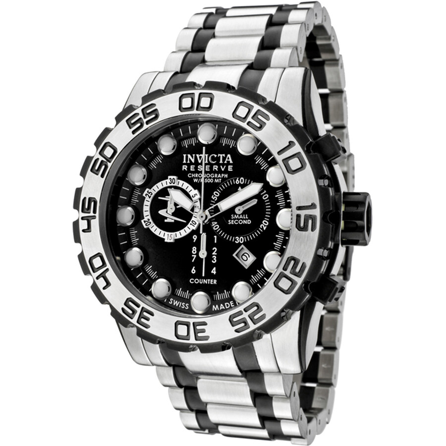 Invicta Leviathan Evolution Black Dial Chronograph Men's Watch 0814 ...