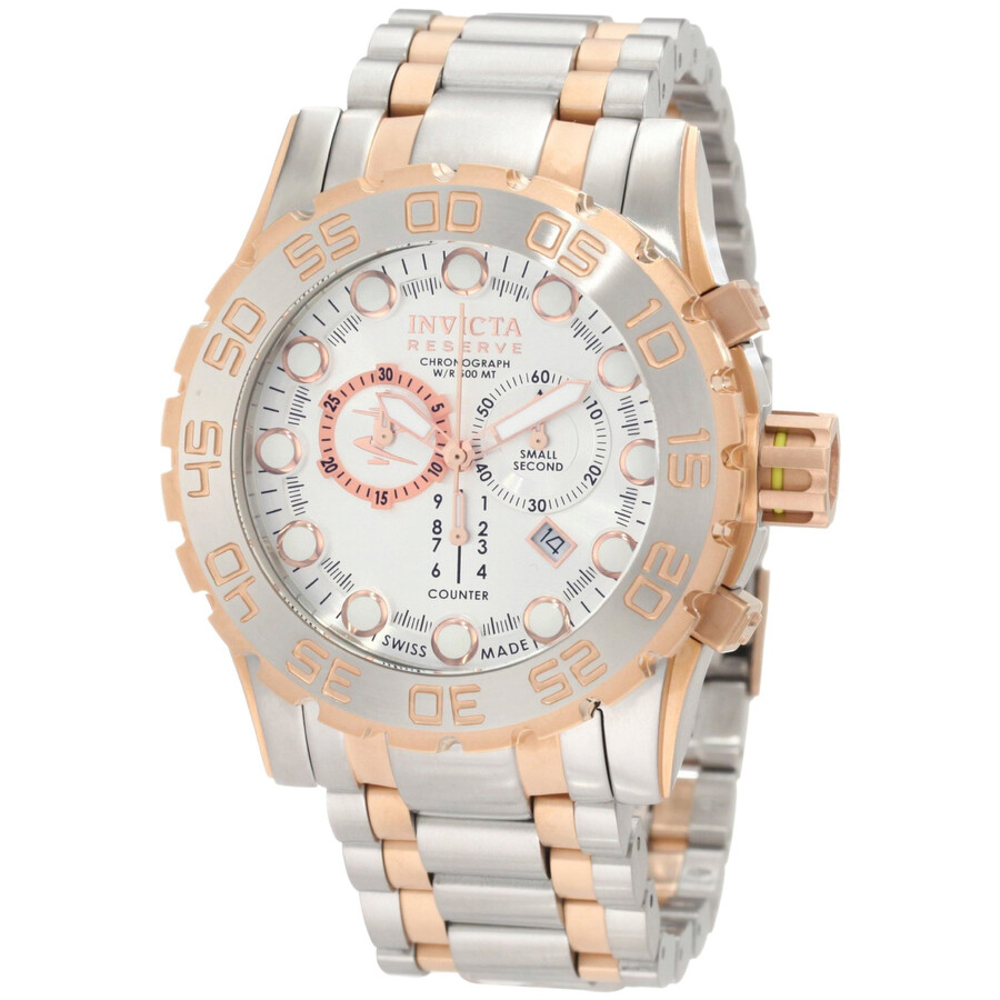 Invicta Leviathan Reserve Chronograph Silver Dial Men's Watch 0817 ...