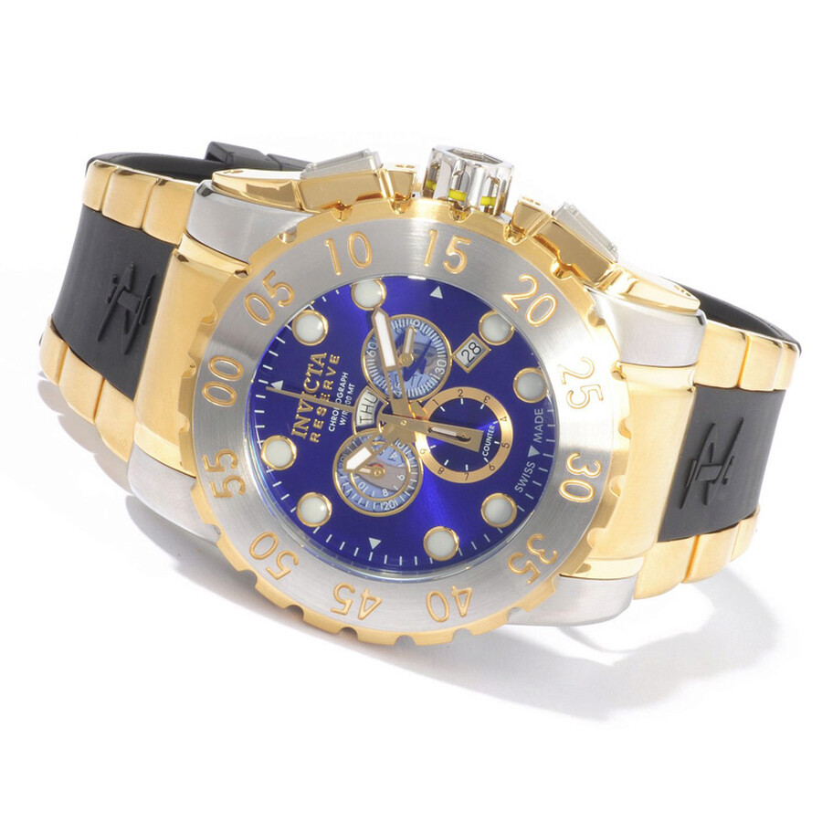 Invicta Leviathan Swiss Quartz Chrono watch with Blue Dial 6658 ...