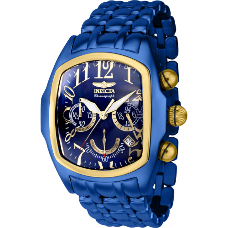 Invicta Lupah Chronograph GMT Quartz Blue Dial Men's Watch 43155 ...