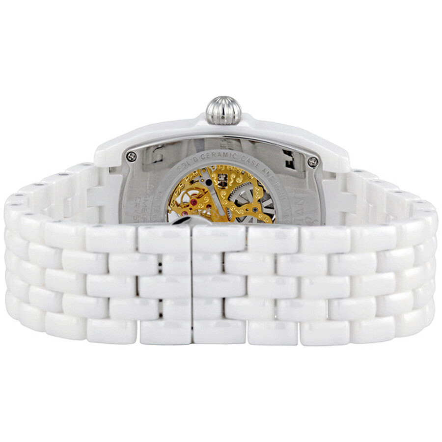 Invicta Lupah Collection Skeleton Dial White Ceramic Bracelet WoMen's ...
