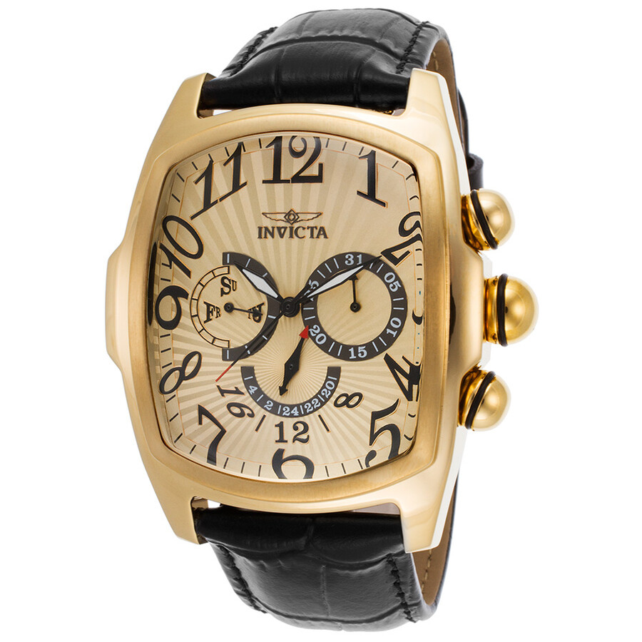 Invicta Lupah Multi-Function Gold Dial Men's Watch 21500 886678263547 ...