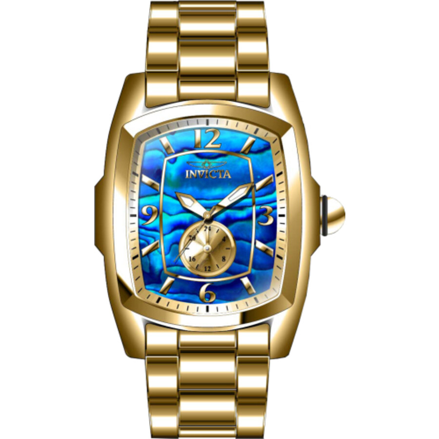 Invicta Lupah Quartz Blue Dial Men's Watch 39823 886678537136 - Watches ...
