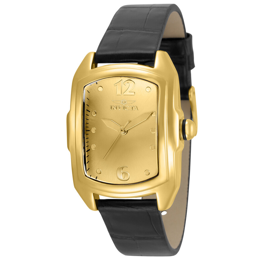Invicta Lupah Quartz Gold Dial Ladies Watch 35349 886678430499 ...