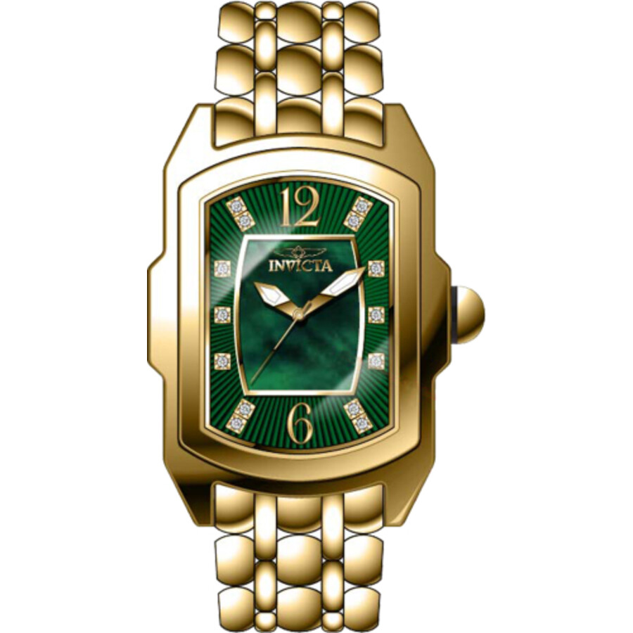 Invicta Lupah Quartz Green Dial Ladies Watch 39778 886678536672 ...