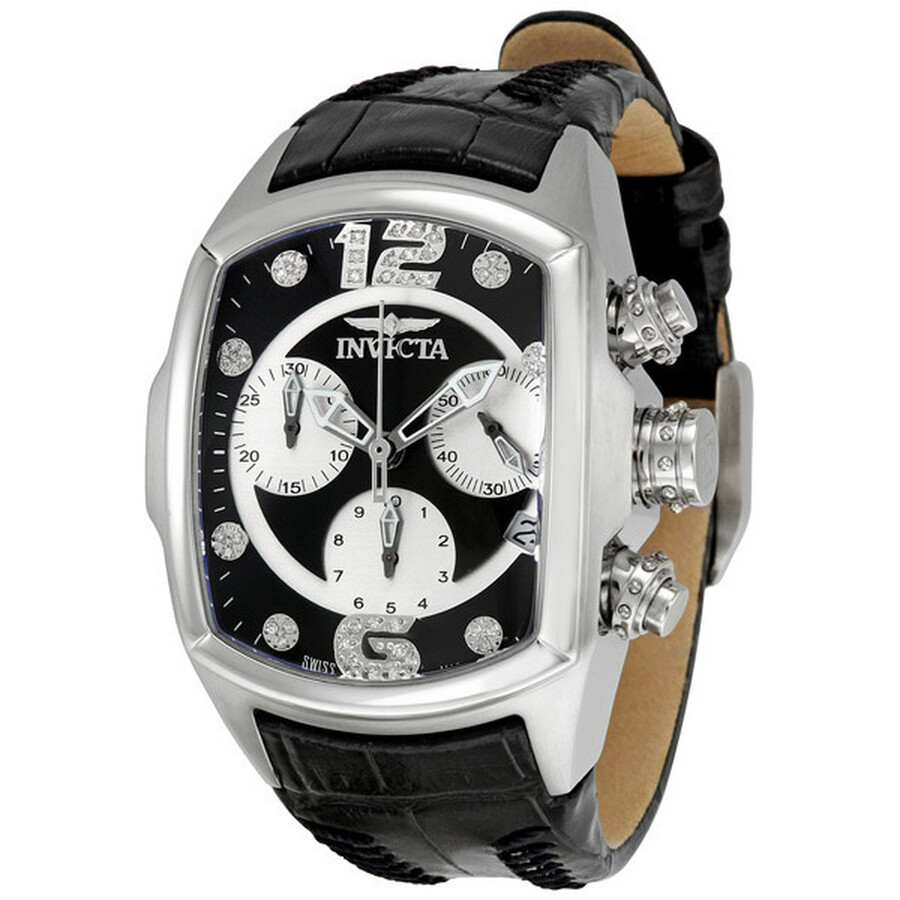 Invicta Lupah Revolution Chronograph Leather Strap Ladies Watch 6804 ...