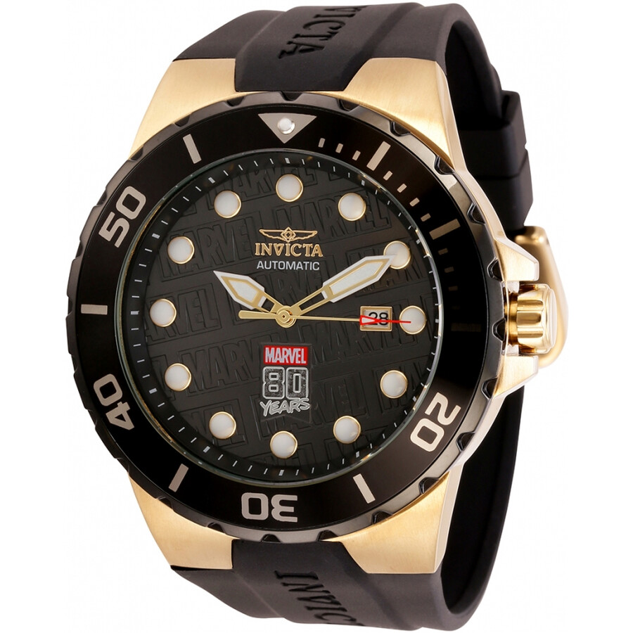 Invicta Marvel 80th Anniversary Automatic Black Dial Men's Watch 31861 ...