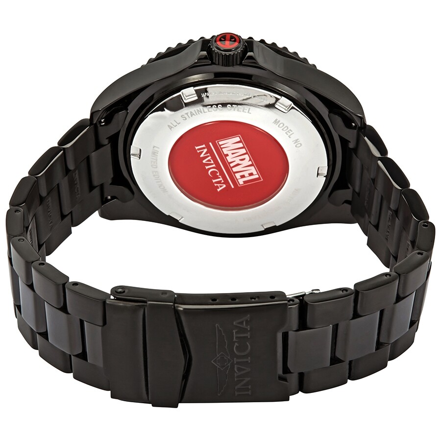 Invicta Marvel Deadpool Automatic Black Dial Men's Watch 27153 - Marvel ...