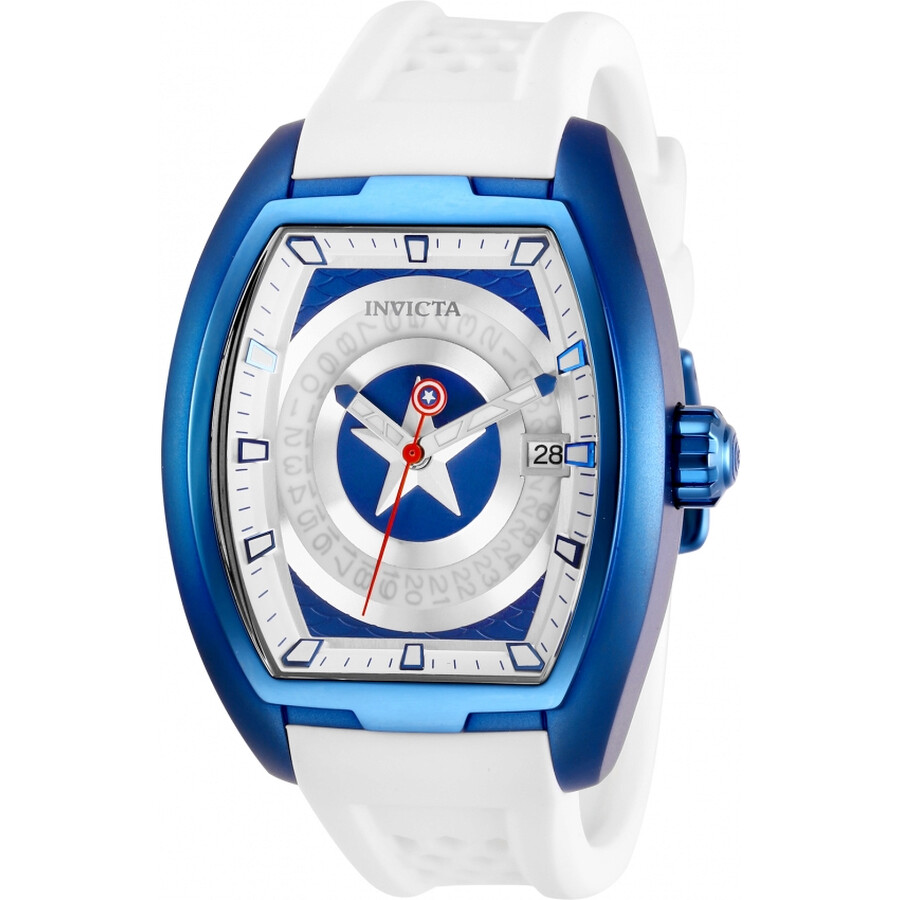 Invicta Marvel Captain America Automatic Blue Dial Men's Watch 26947 ...