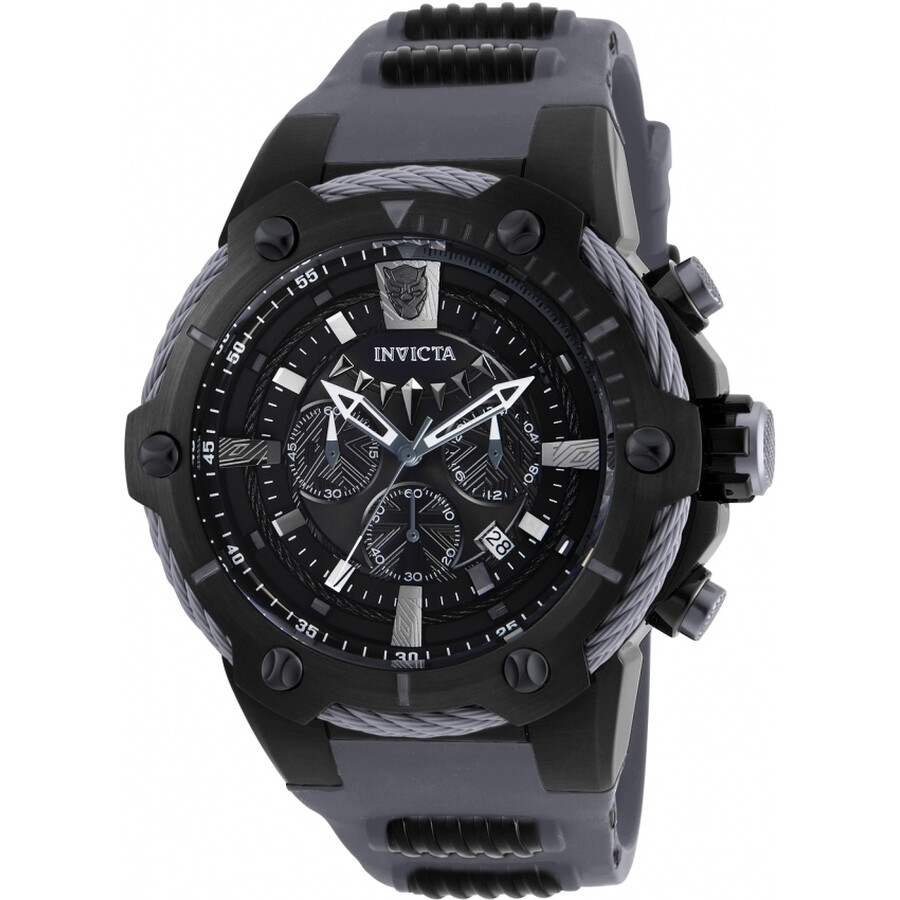 Invicta Marvel Black Panther Chronograph Black Dial Men's Watch 25991 ...