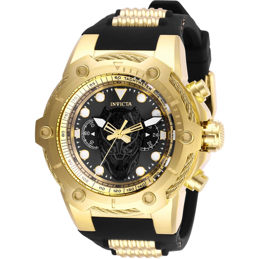 Invicta Marvel Black Panther Chronograph Black Dial Men's Watch 26921 ...