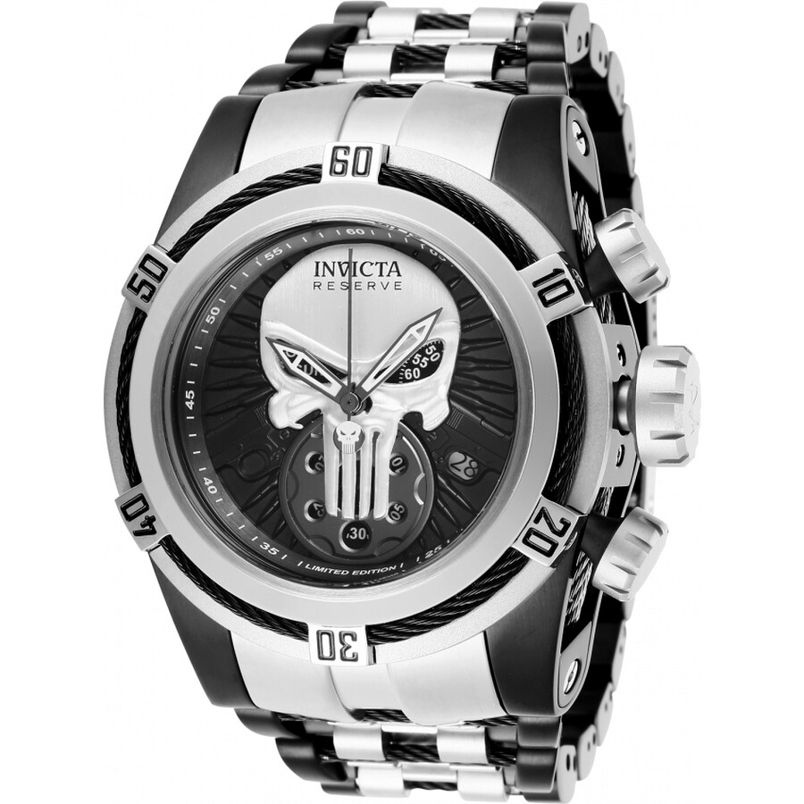 Invicta Marvel Punisher Chronograph Black Dial Men's Watch 27008 ...