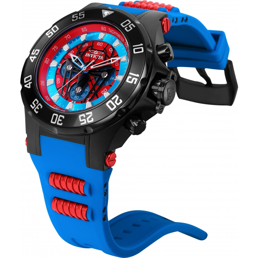 Invicta Marvel Spiderman Chronograph Blue Dial Men's Watch 25689 ...
