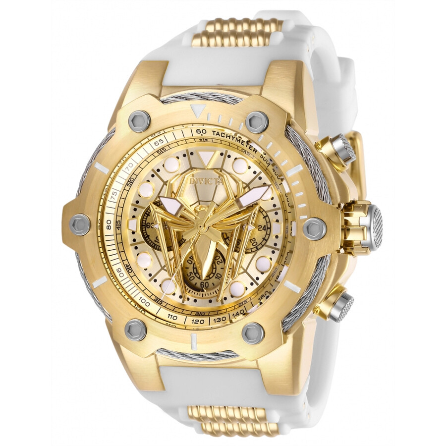 Invicta Marvel Spiderman Chronograph Gold Dial Men's Watch 26916 ...