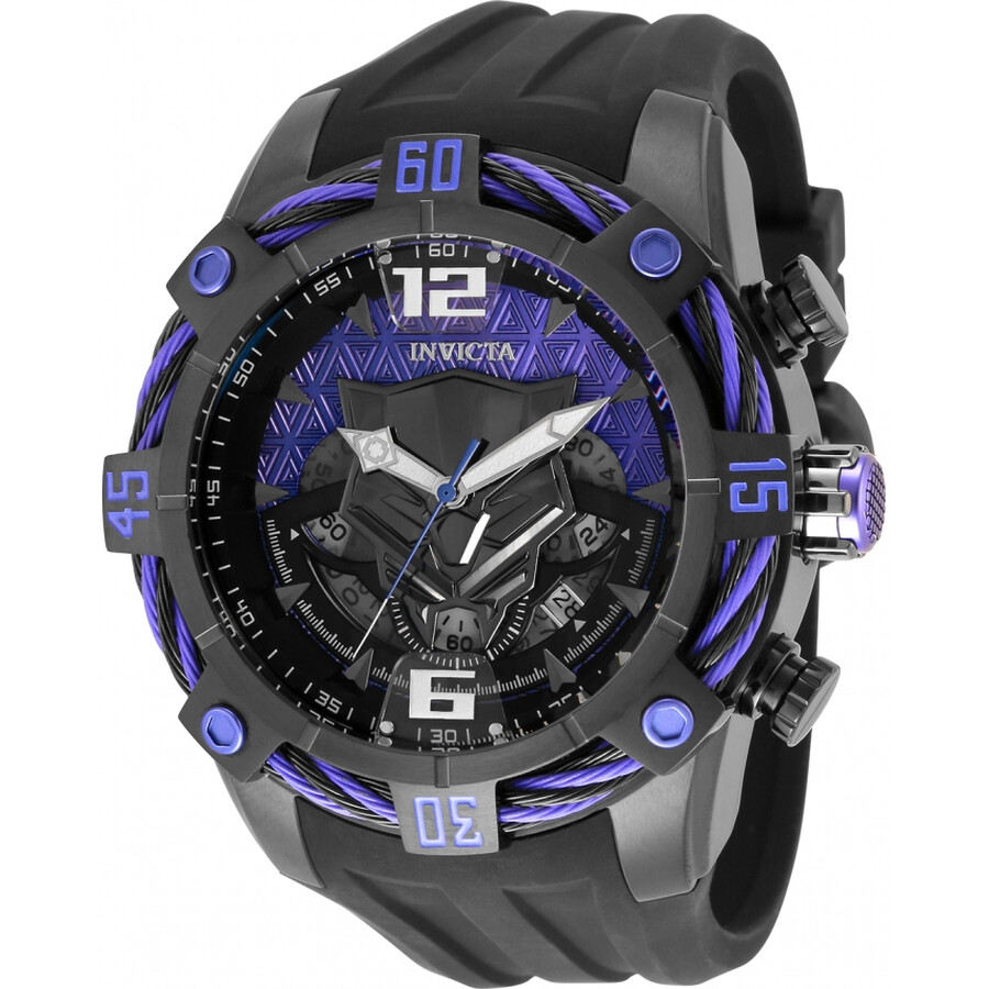 Invicta Marvel Chronograph Quartz Black Dial Men's Watch 35121 ...