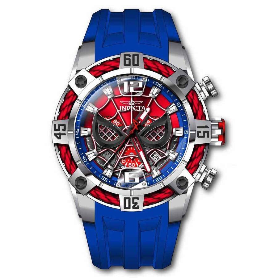 Invicta Marvel Chronograph Quartz Red Dial Men's Watch 35095 ...