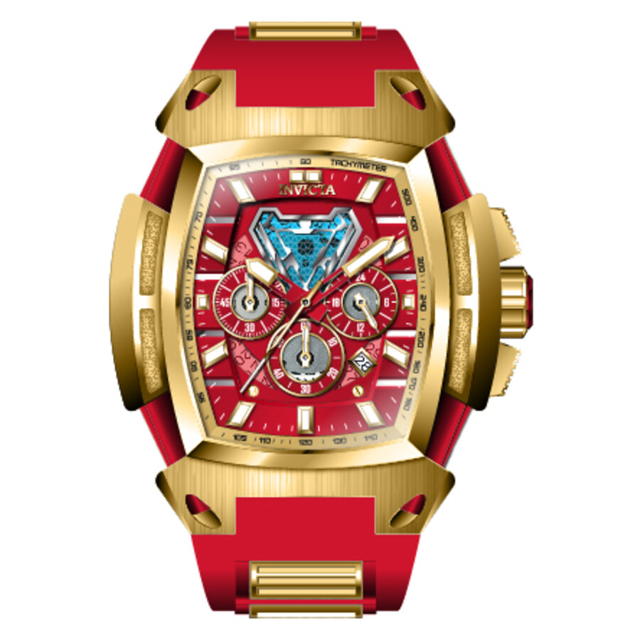 Invicta Marvel Chronograph Quartz Red Dial Men's Watch 37611 ...