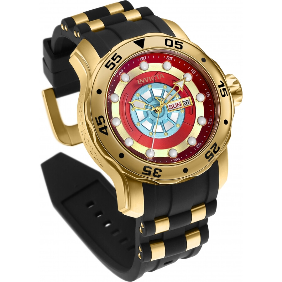 Invicta Marvel Ironman Gold Dial Men's Watch 25701 - Marvel - Invicta ...