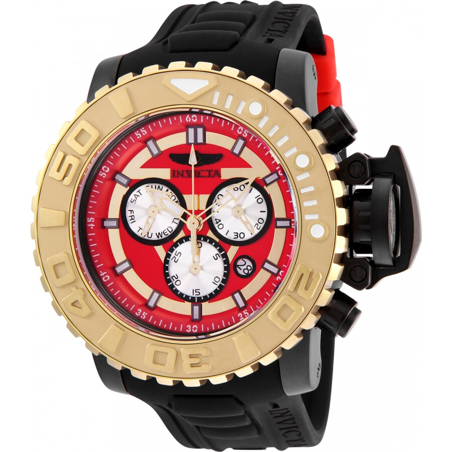 Invicta Marvel Ironman Chronograph Red Dial Men's Watch 25620 ...
