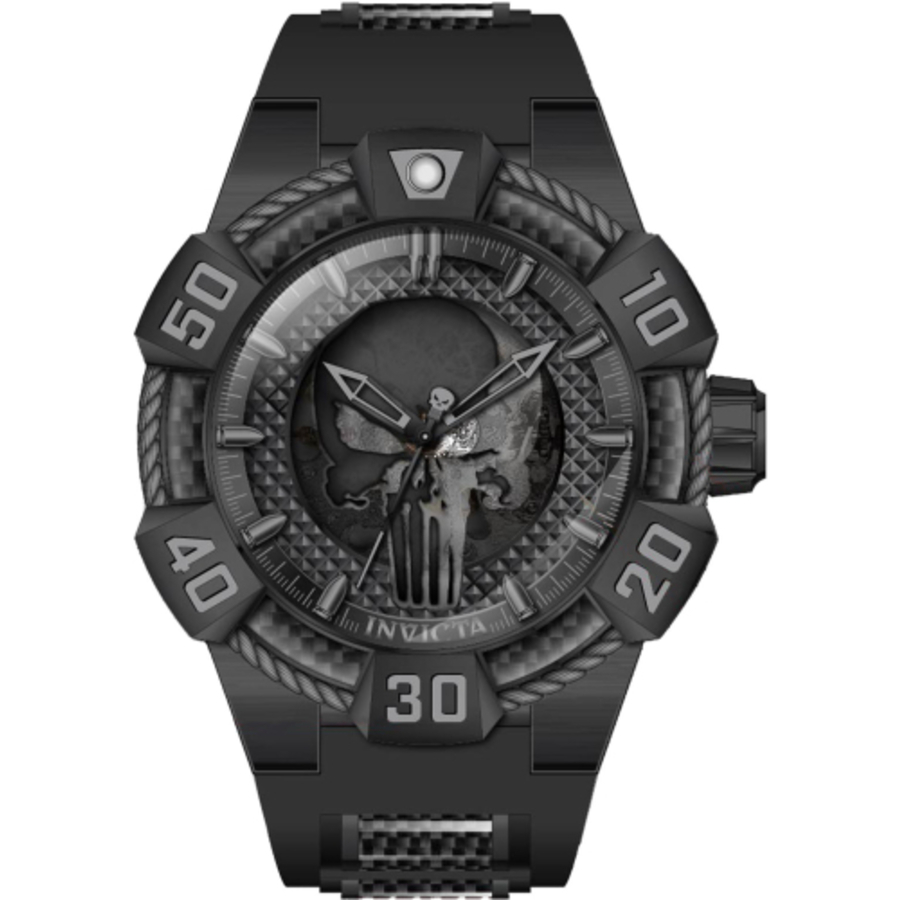 Invicta Marvel Punisher Automatic Black Dial Men's Watch 41018 ...
