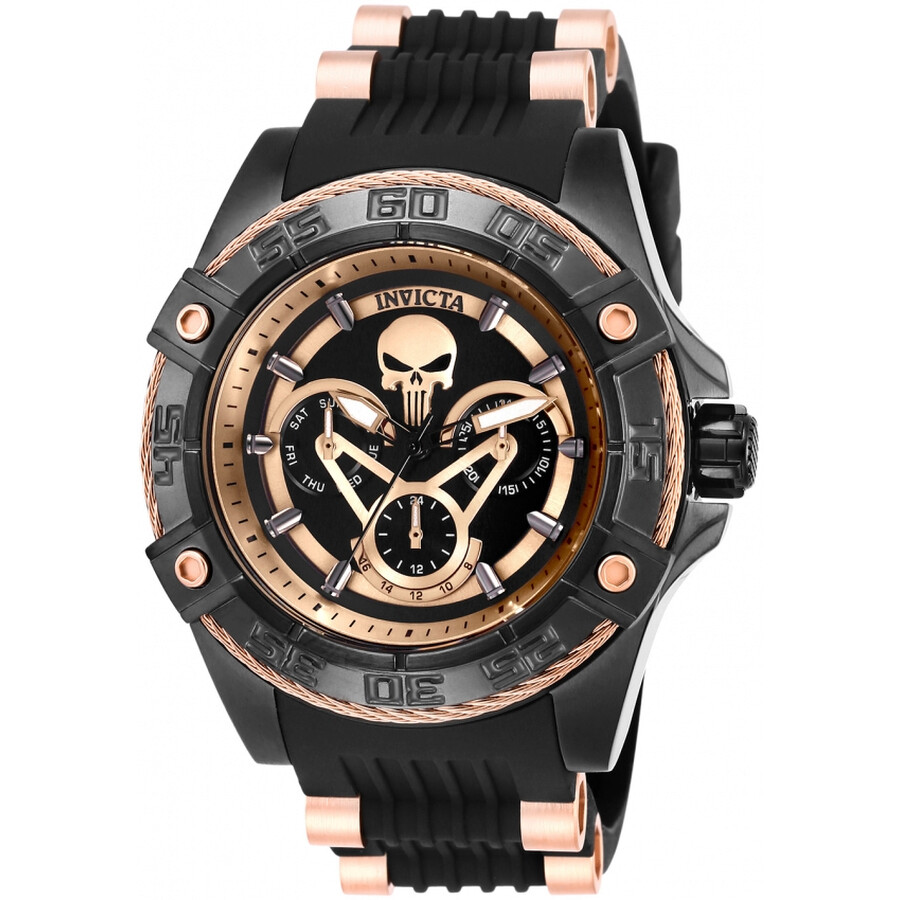 Invicta Marvel Punisher Black Dial Ladies Watch 27035 886678324910 ...