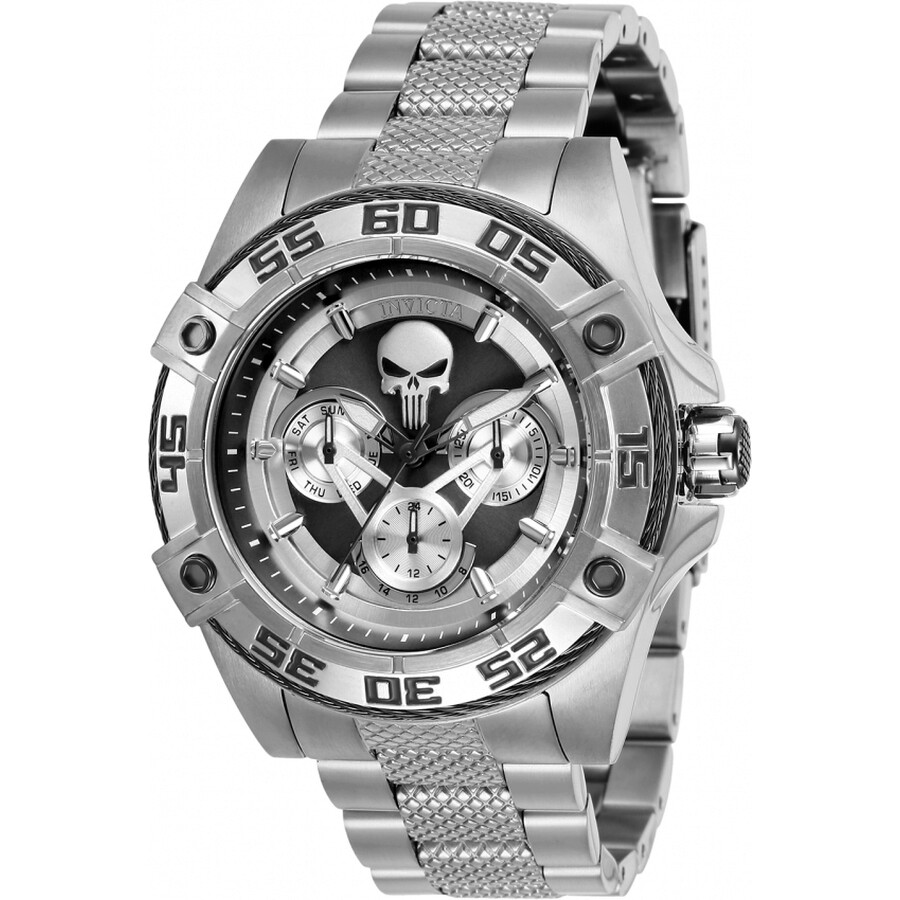 Invicta Marvel Punisher Grey Dial Ladies Watch 27020 886678324767 ...