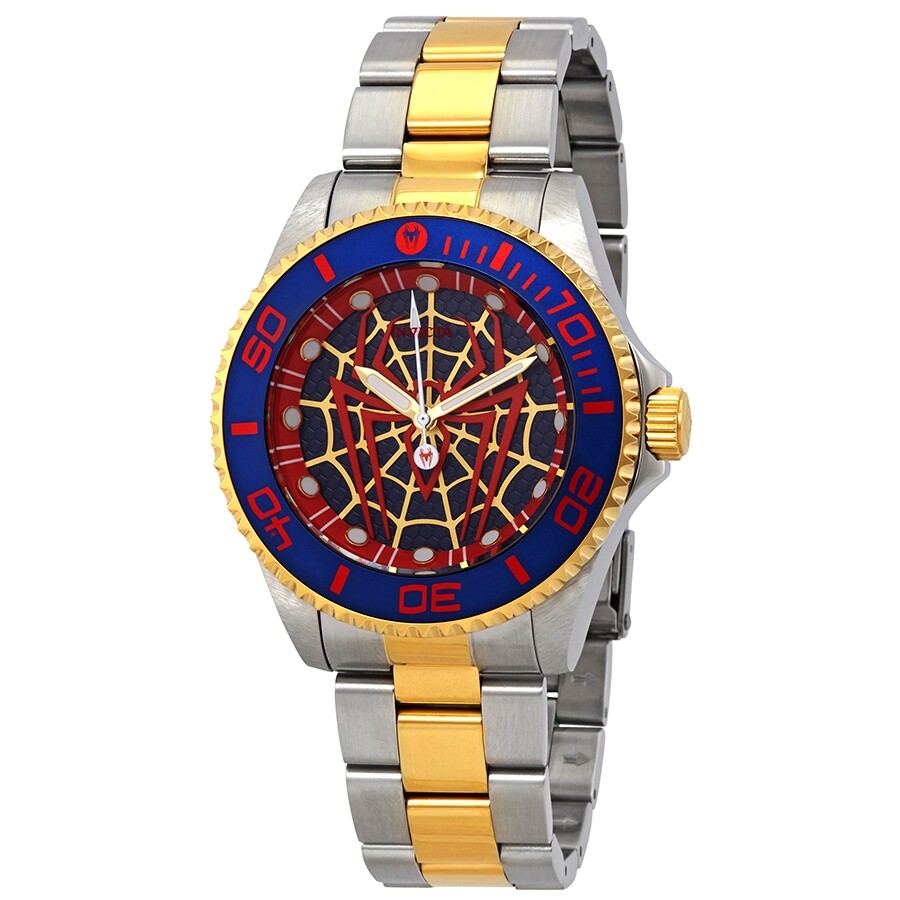 Invicta Marvel Spiderman Quartz Black Dial Men's Watch 29684 ...