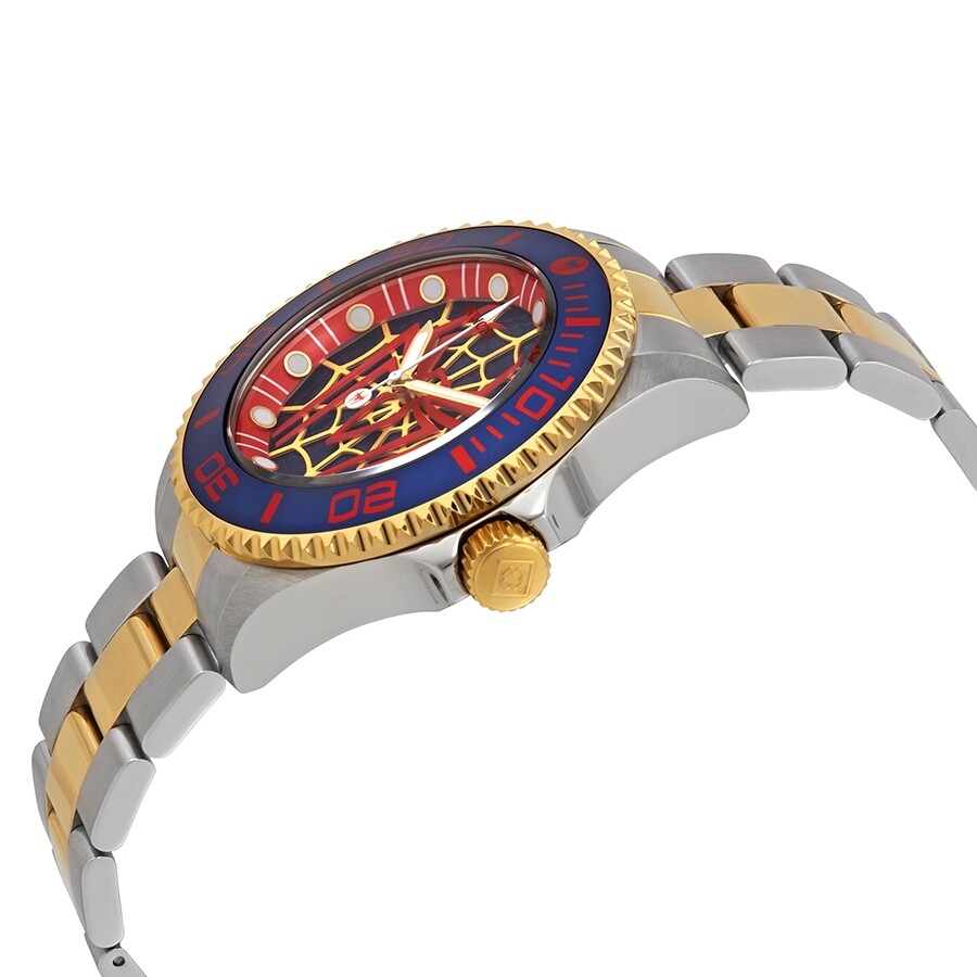 Invicta Marvel Spiderman Quartz Black Dial Men's Watch 29684 - Marvel ...