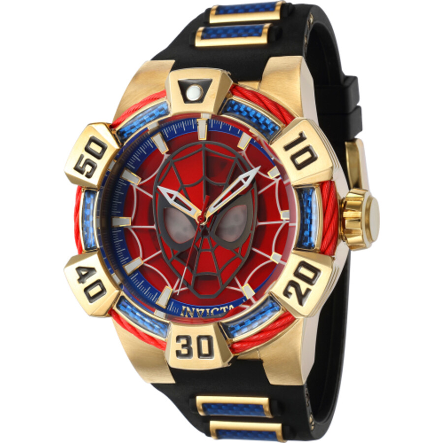 Invicta Marvel Spiderman Automatic Red Dial Men's Watch 41023 ...