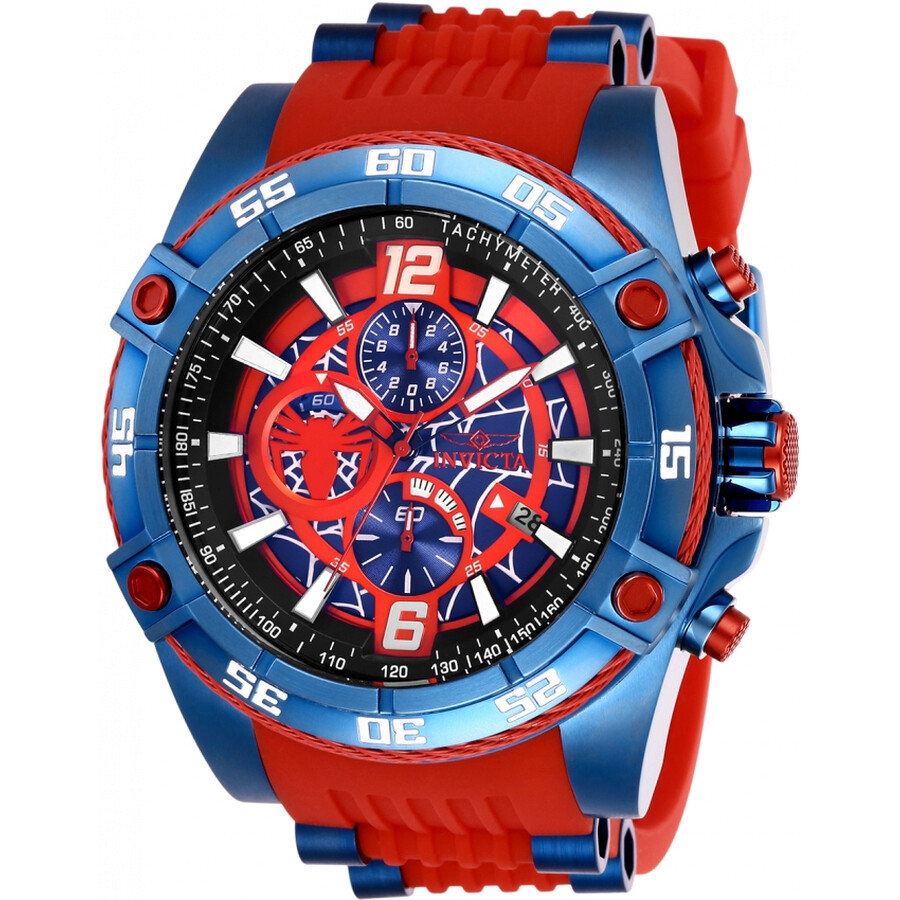Invicta Marvel Spiderman Chronograph Blue Dial Men's Watch 26768 ...