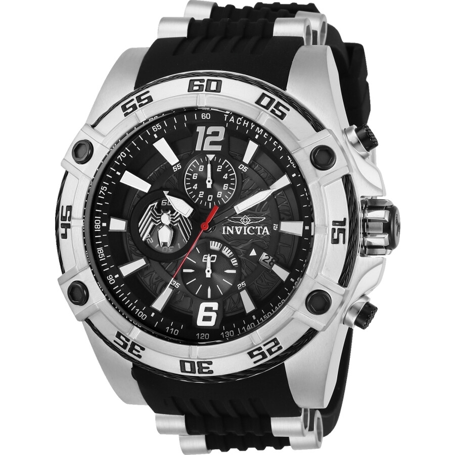 Invicta Marvel Spiderman Chronograph Quartz Black Dial Men's Watch ...