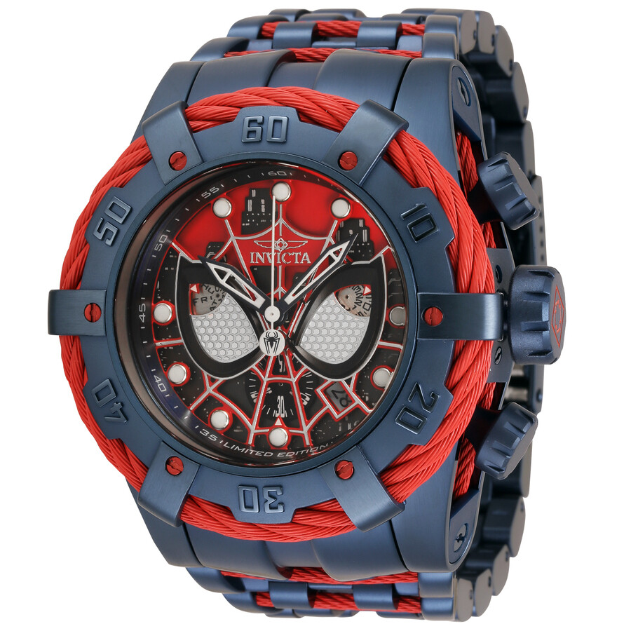 Invicta Marvel Spiderman Chronograph Quartz Black Dial Men's Watch ...
