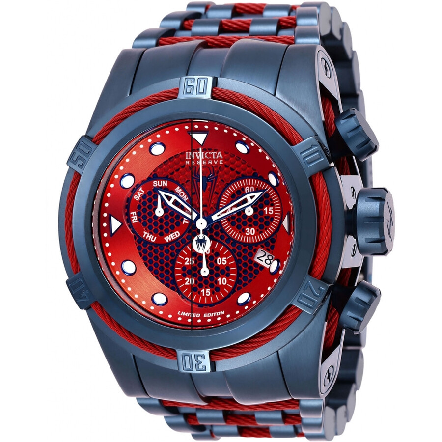 Invicta Marvel Spiderman Chronograph Red Dial Men's Watch 26012 ...