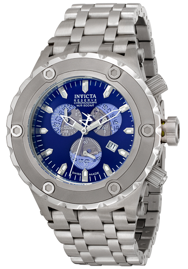 Invicta Men's Reserve Collection Chronograph Stainless Steel Watch 5219 ...