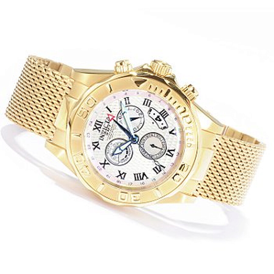 Invicta Men's Sea Wizard GMT Mesh Bracelet Watch 6344 843836063449 ...