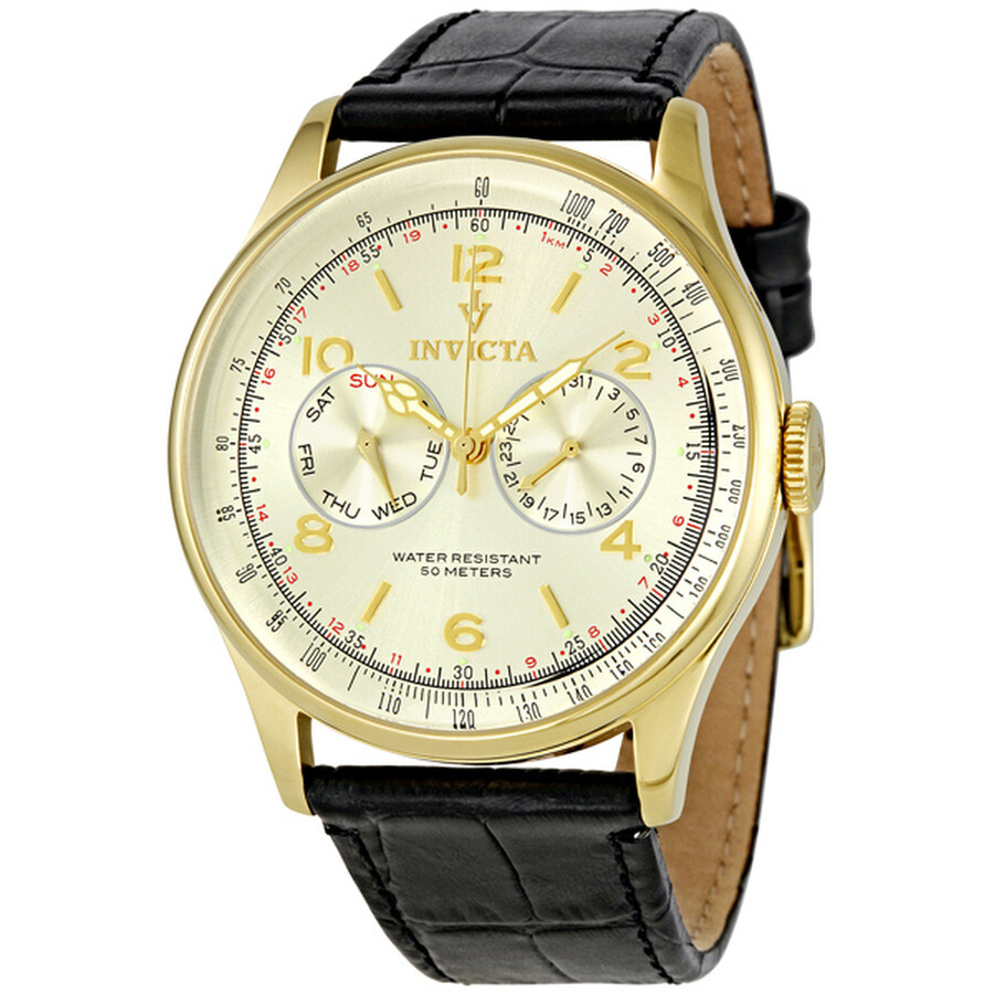 Invicta Vintage Quartz Sun Ray Dial Men's Watch 6750 843836067508 ...