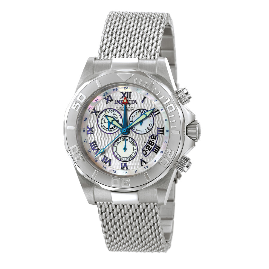 Invicta Men's Pro Diver Collection Sea Wizard Gmt Mesh Stainless Steel ...