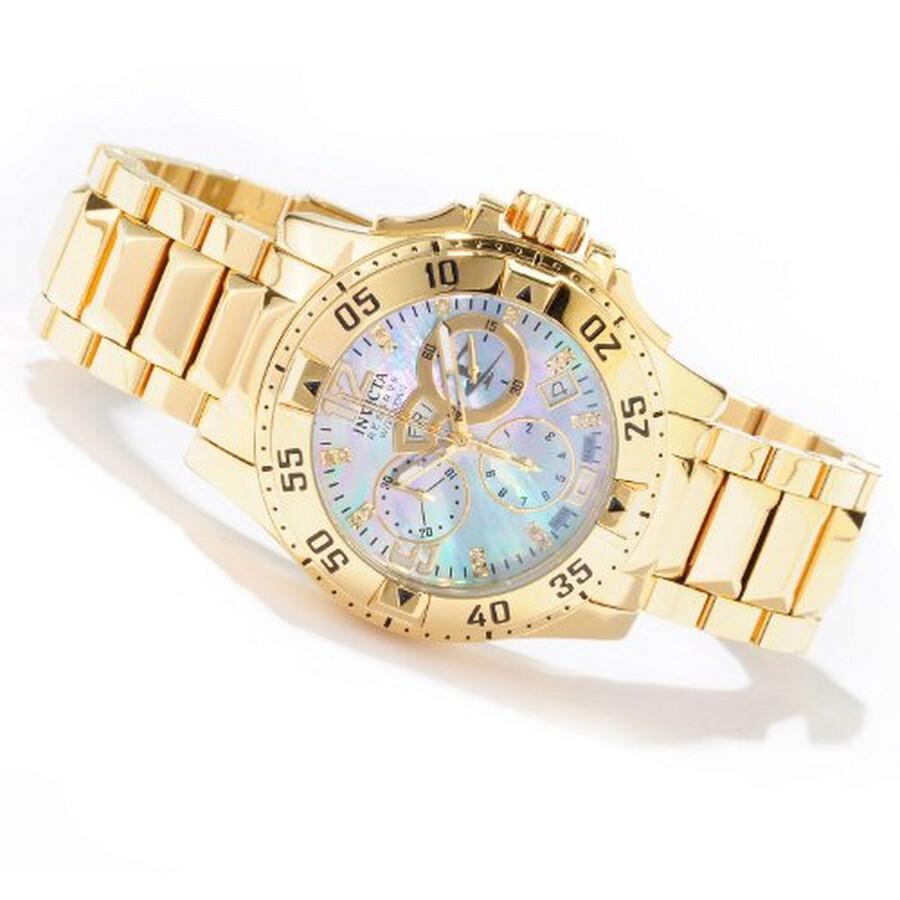 Invicta Midsize Reserve Excursion Chronograph 18k Gold-plated Men's ...
