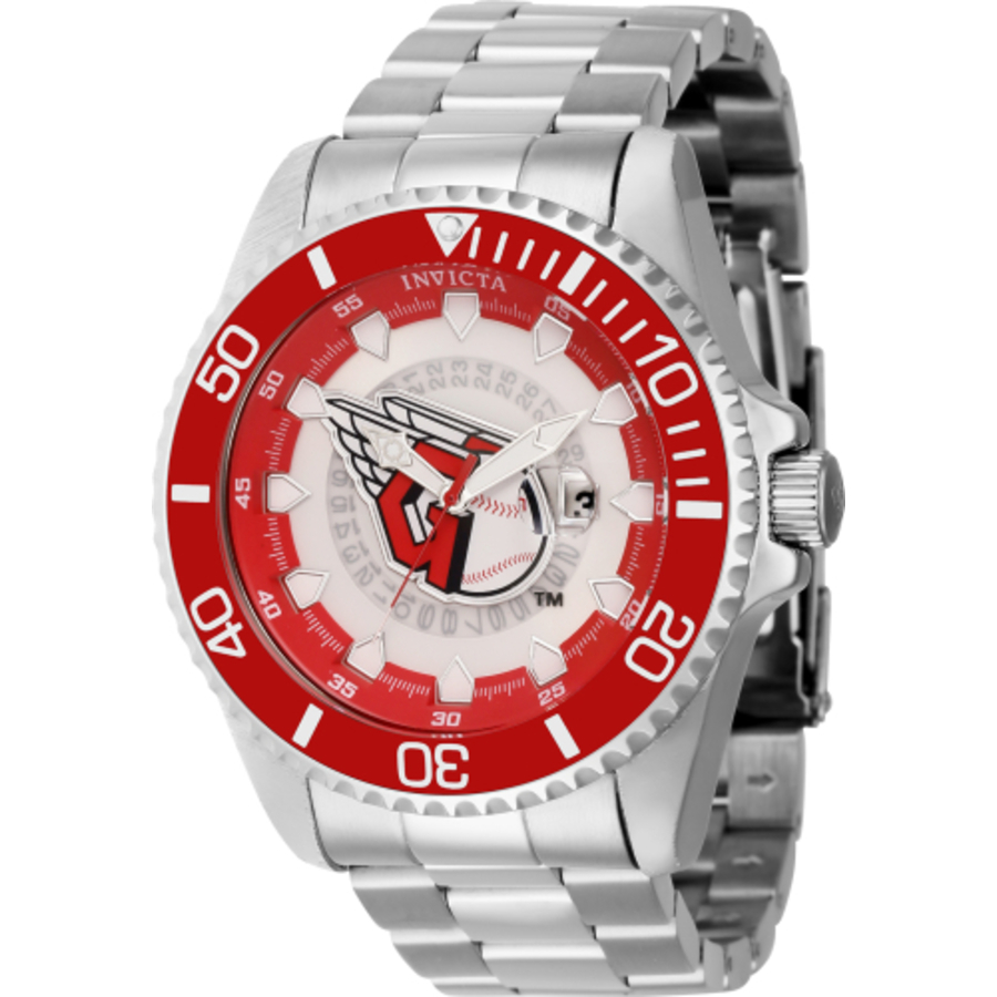 Invicta MLB Cleveland Guardians Quartz White Dial Men's Watch 43461 ...