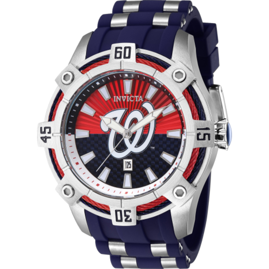 Invicta MLB Washington Nationals Quartz Men's Watch 43299 886678574056 ...