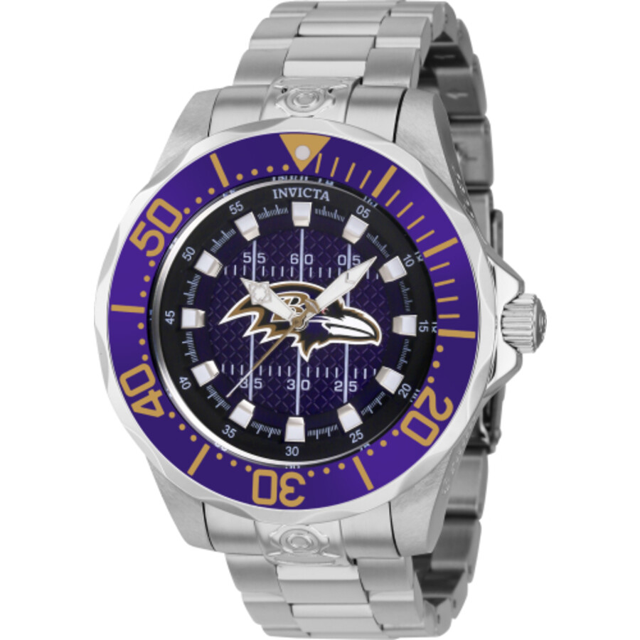 Invicta NFL Baltimore Ravens Automatic Purple Dial Men's Watch 42122 ...