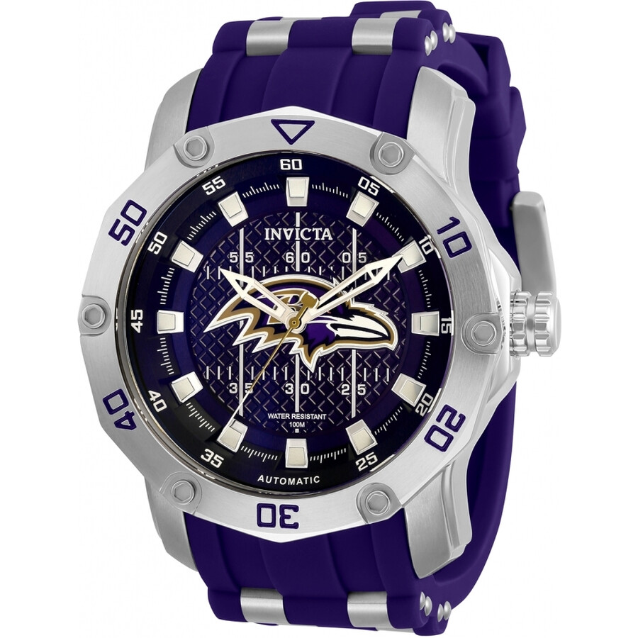 Invicta NFL Baltimore Ravens Automatic Purple Dial Men's Watch 32010 ...