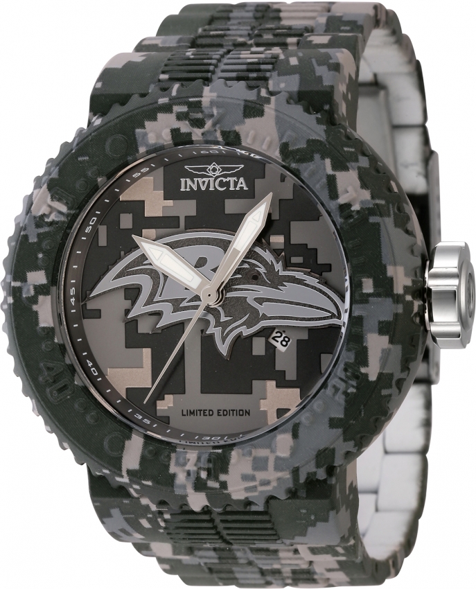 Invicta Nfl Baltimore Ravens Quartz Men's Camouflage Dial Watch 45108 ...