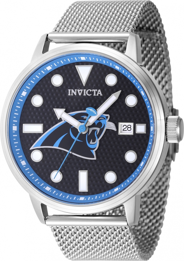 Invicta Nfl Carolina Panthers Quartz Black Dial Men's Watch 47999 ...