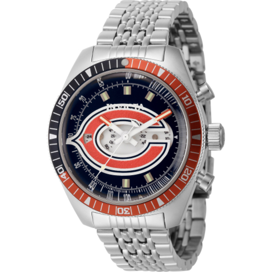 Invicta NFL Chicago Bears World Time GMT Quartz Men's Watch 45012 ...
