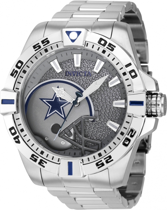 Invicta NFL Dallas Cowboys Quartz Grey Dial Men's Watch 42144 ...