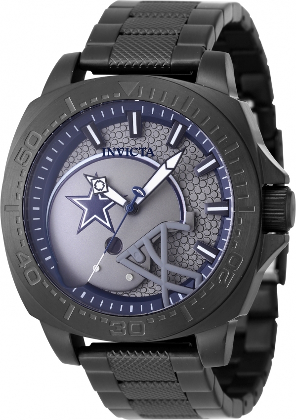 Invicta Nfl Dallas Cowboys Quartz Grey Dial Men's Watch 47867 ...
